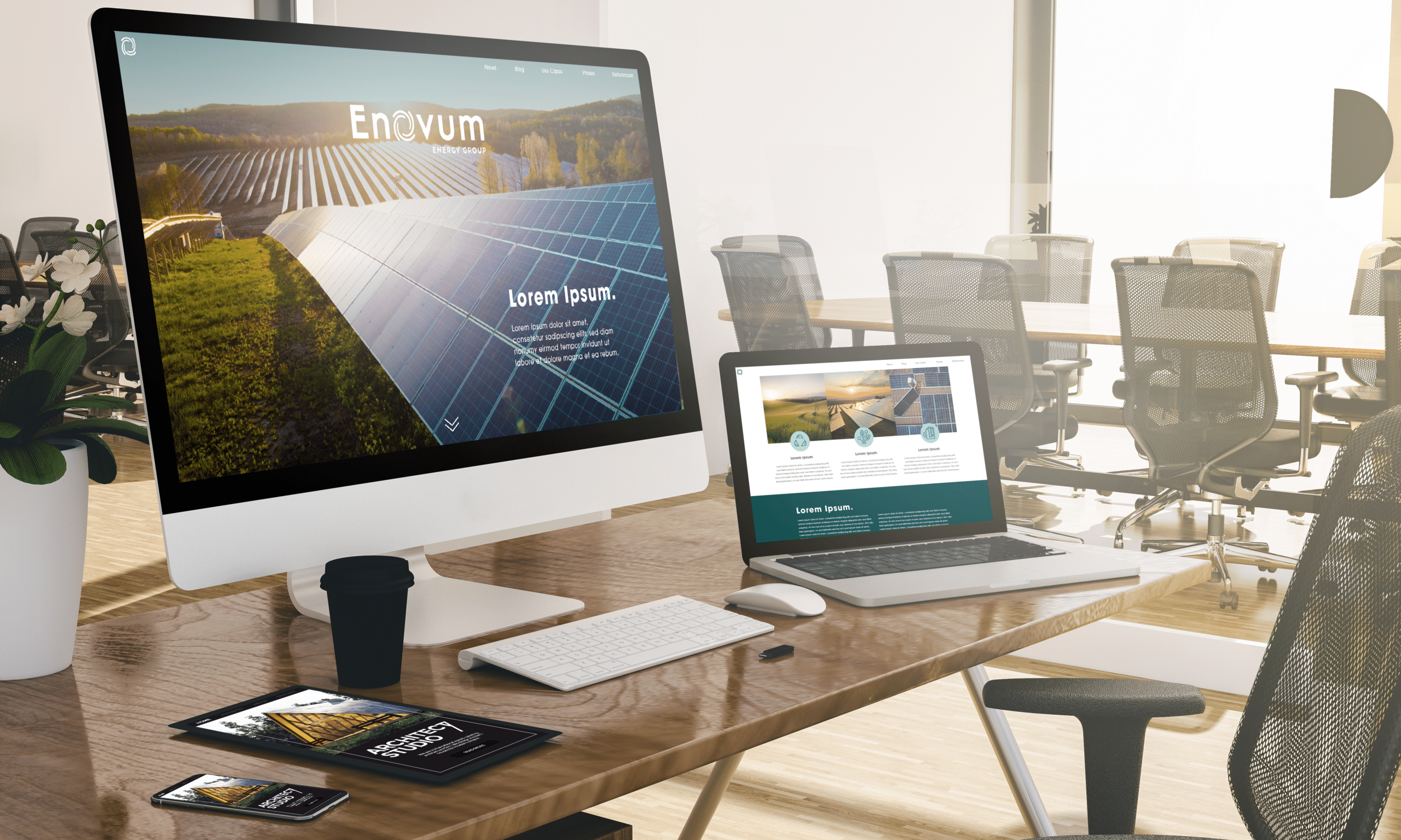 Web-Design & Web Development für die Enovum Energy Group • Ein erfolgreiches Projekt von enteco